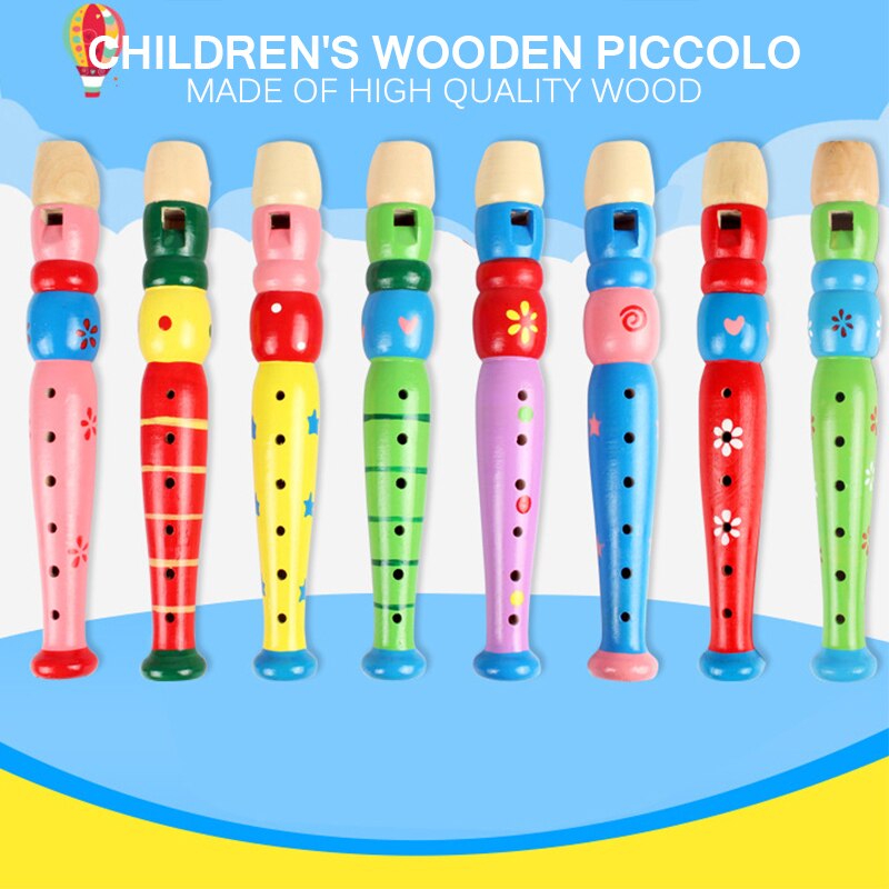 Educational Toy Colorful Wooden Trumpet Portable D... – Grandado