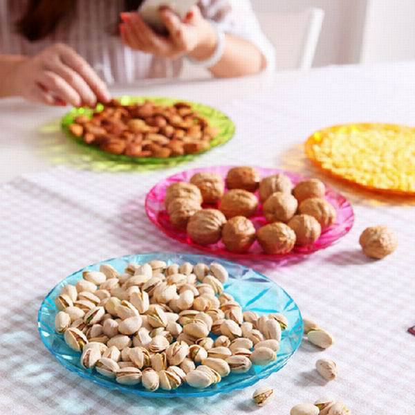 1 Piece Candy Colored Plate Fruit Plate Salad Plat... – Grandado