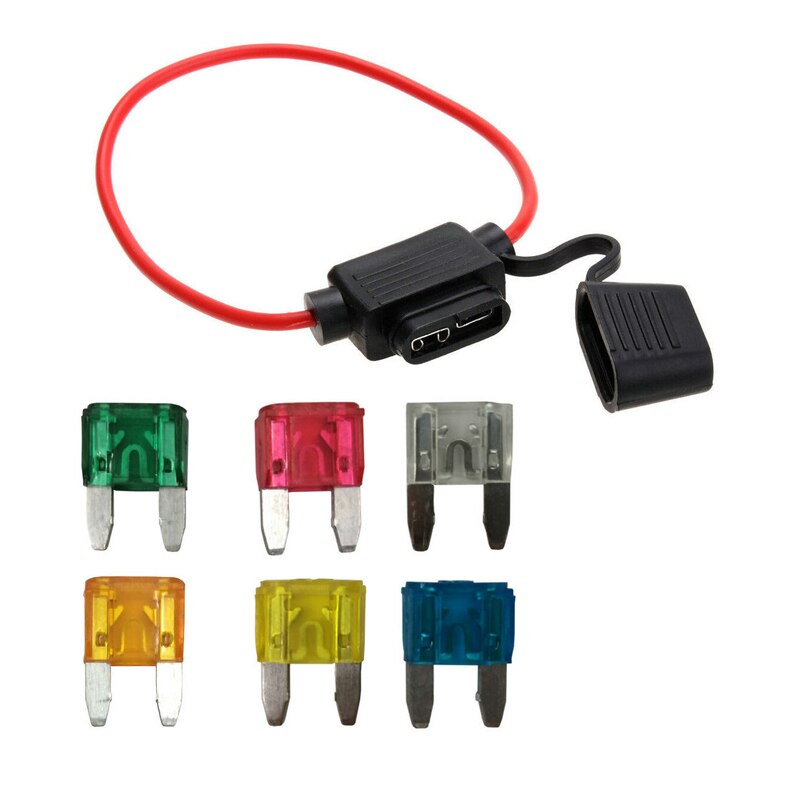 In-Line Mini Blade Fuse Holder with 6 Fuses Auto S... – Vicedeal