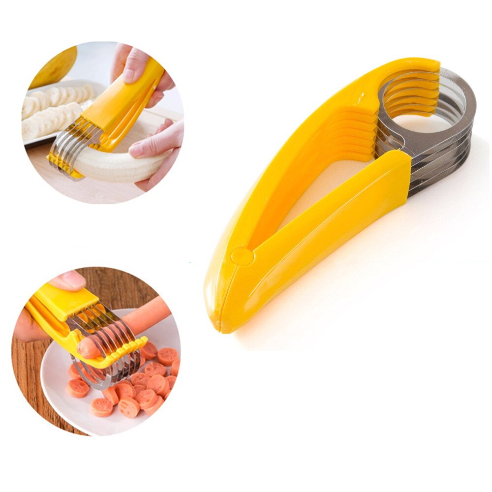 Kitchen Accessories Stainless Steel Banana Slicer ... – Vicedeal