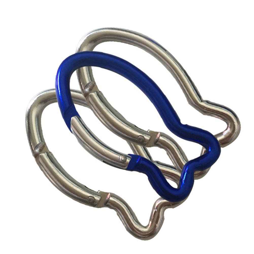 No.6 Fish-Shaped Aluminum Alloy Carabiner Outdoor ... – Grandado
