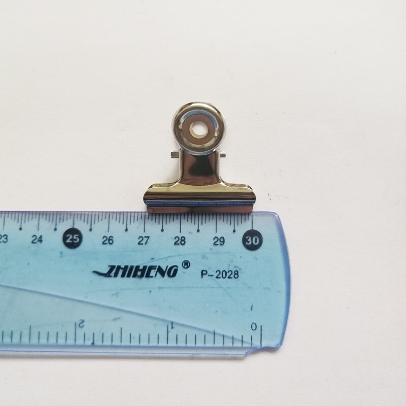 12pcs Office supplies stainless steel round steel clamp 31MM long ...