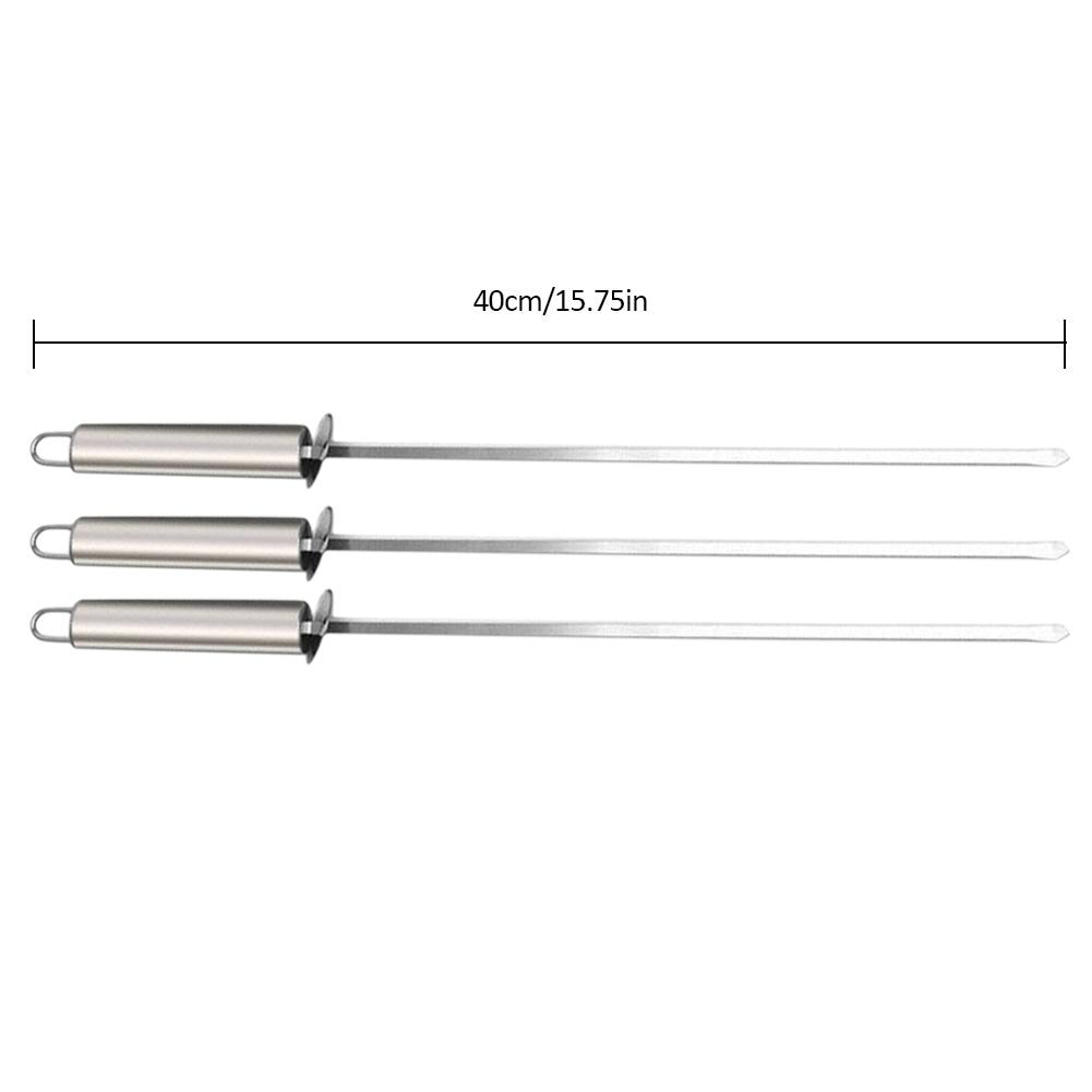 6Pcs BBQ Stick Large Stainless Steel Brazilian-Sty... – Grandado