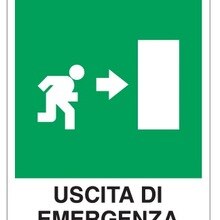 CARTELLO ALL. USCITA EMERGENZA DX – Grandado