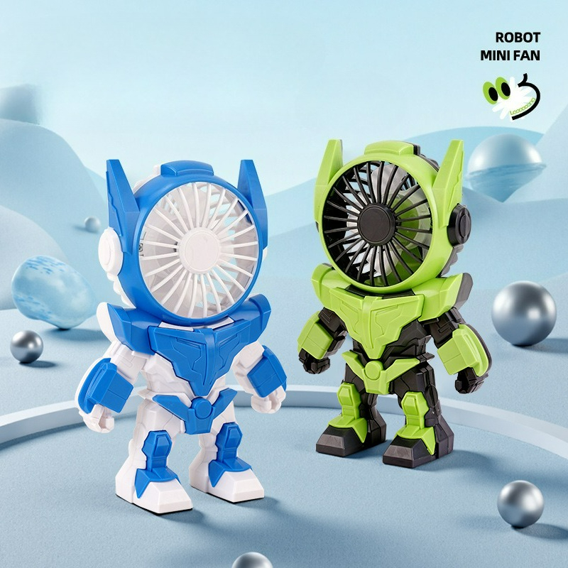 Ventilateur Cool Cartoon Robot Mini Fan Boys Handh... – Grandado