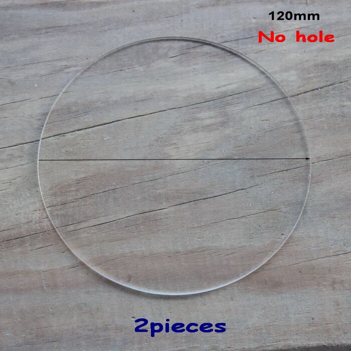 63mm/76MM/101mm/120mm Round No Hole Blank Clear Ac... – Vicedeal