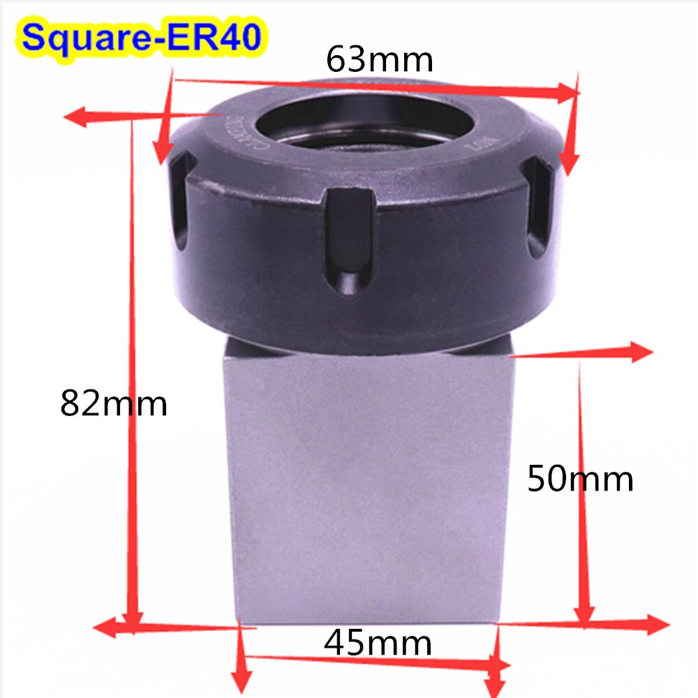 1 stk firkantet er25 er32 er40 chuck blokk hardt ... – Grandado