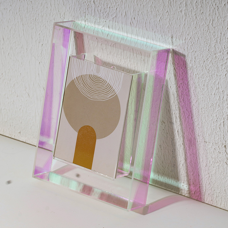 Wall Iridescent Free Standing Photo Display for Of... – Grandado