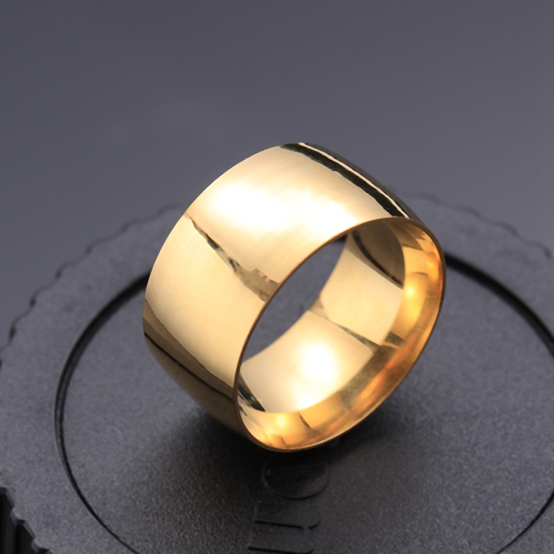 Anillos de acero inoxidable súper anchos para homb... – Grandado