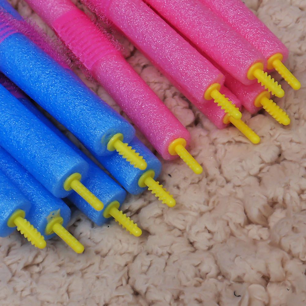 12 X DIY Soft Foam Curlers Makers Bendy Twist Curl... – Grandado
