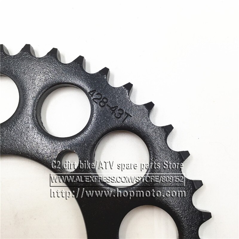 428-43T-76MM 428 Chain rear sprocket 43 tooth 76mm... – Vicedeal