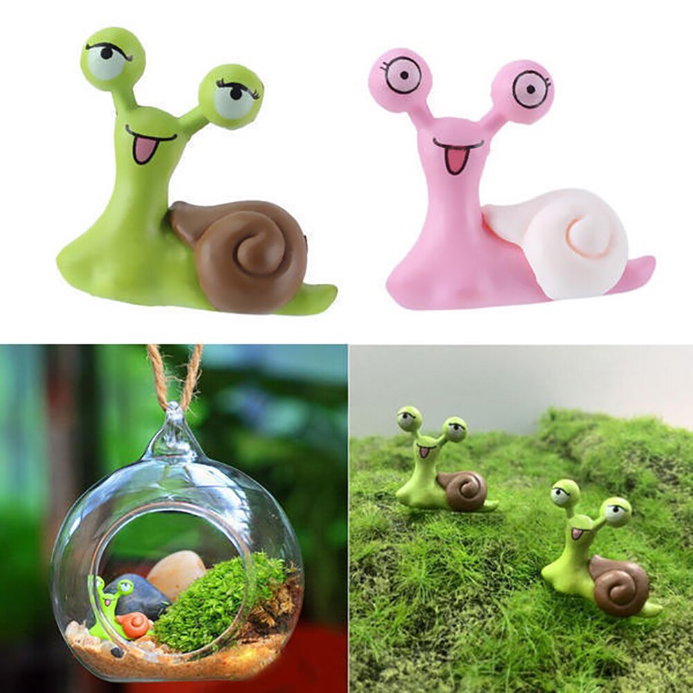 2Pcs Miniature Landscape Snail Garden Ornament Cra... – Vicedeal