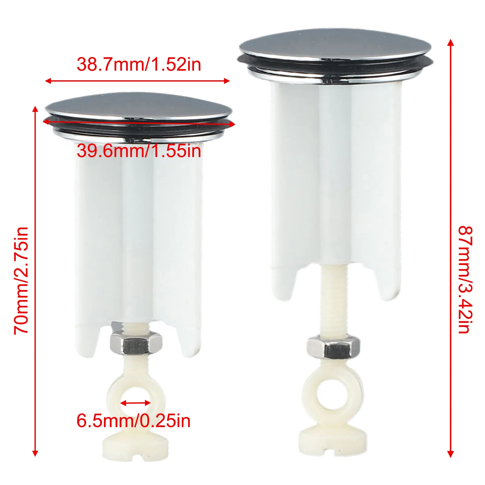 Håndvaskprop 4cm pop-up-prop udskiftningsafløbspro... – Vicedeal