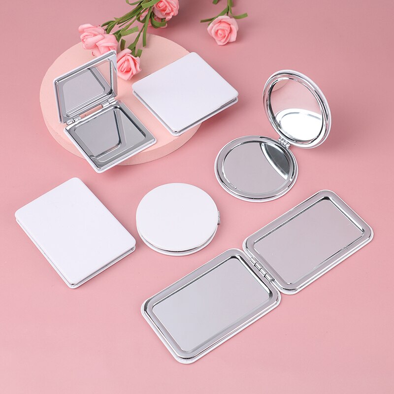 1Pc Mini Makeup Compact Pocket Mirror Solid Color ... – Grandado