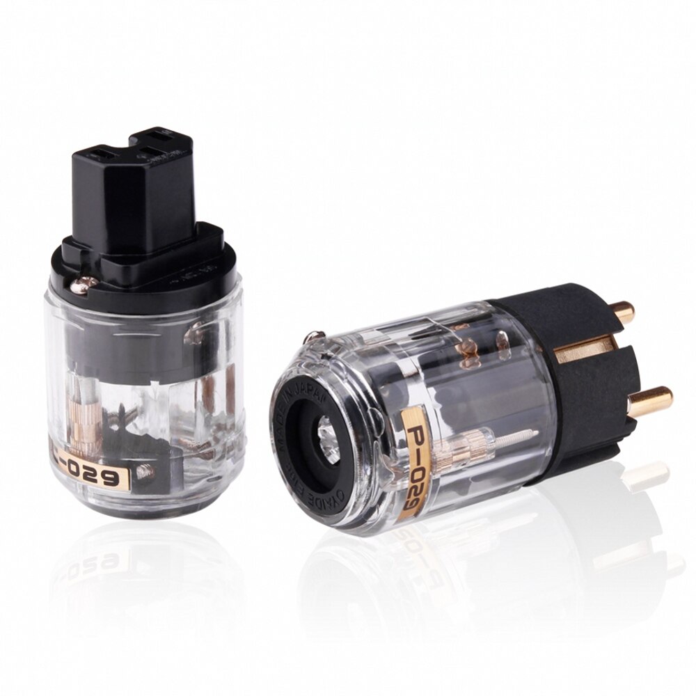Gold Oyaide Plated P-029E+C-029 Schuko Power Plug ... – Vicedeal