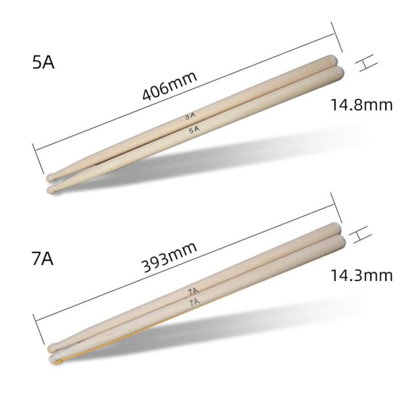 2PCS Maple Wooden Drum Sticks 7A Drumsticks Percus... – Grandado