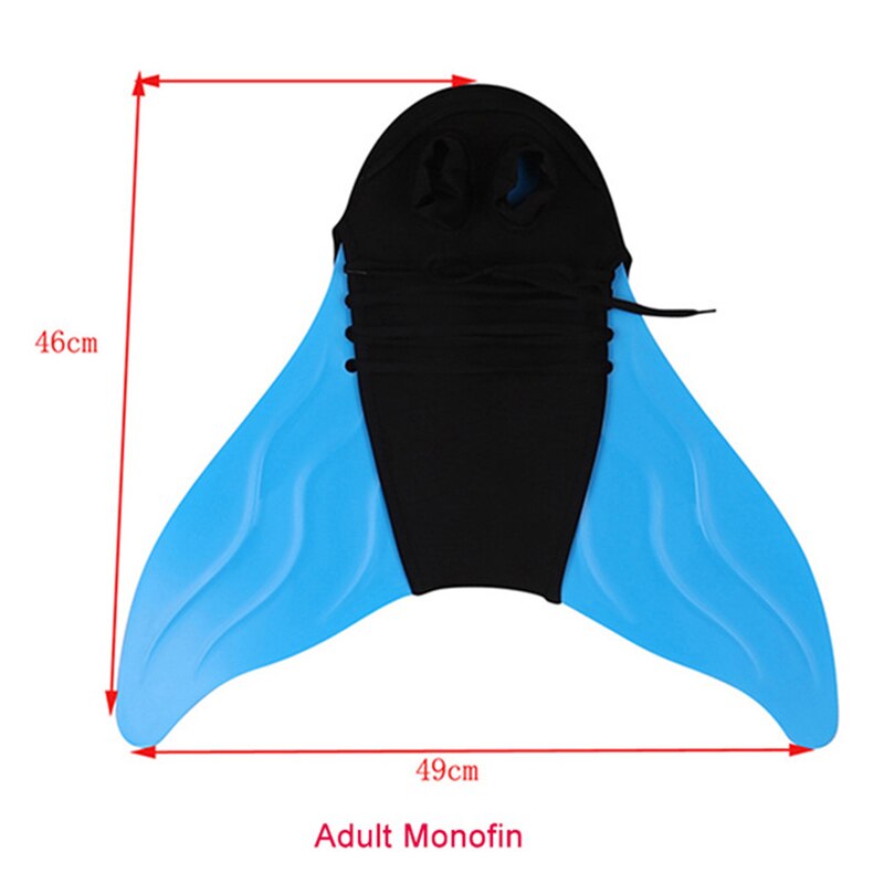 Adult Kid Swimming Fins Training Flipper Black Mer... – Vicedeal