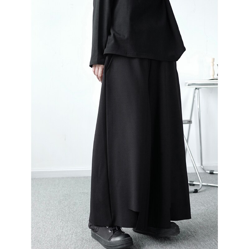 Men Women Destroy Hem Wide Leg Casual Pants Male J... – Grandado