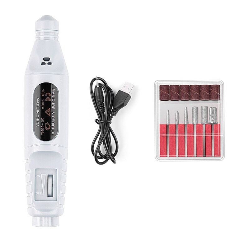 USB Nail Polisher Nail Drill Set Pen Type Portable... – Grandado