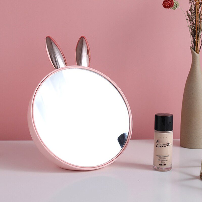 Cute Makeup Mirror Desk Storage Desktop Mirror Sim... – Grandado