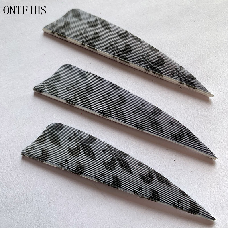 50PCS ONTFIHS 3 Inch Hunting Arrow Feathers Shield... – Grandado