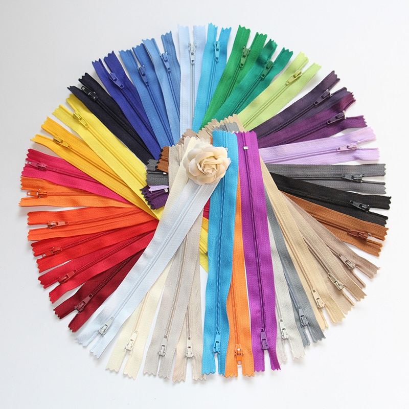 100 Pieces Colorful Zippers Nylon Coil Sewing Zipp... – Vicedeal