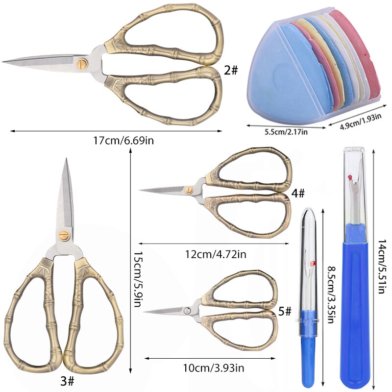 LMDZ 4Pcs/Set Sewing Scissors Tools Set Bamboo Sta... – Vicedeal