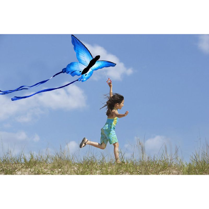 So Beautiful Blue Butterfly Kite Outdoor Fun Kite ... – Grandado