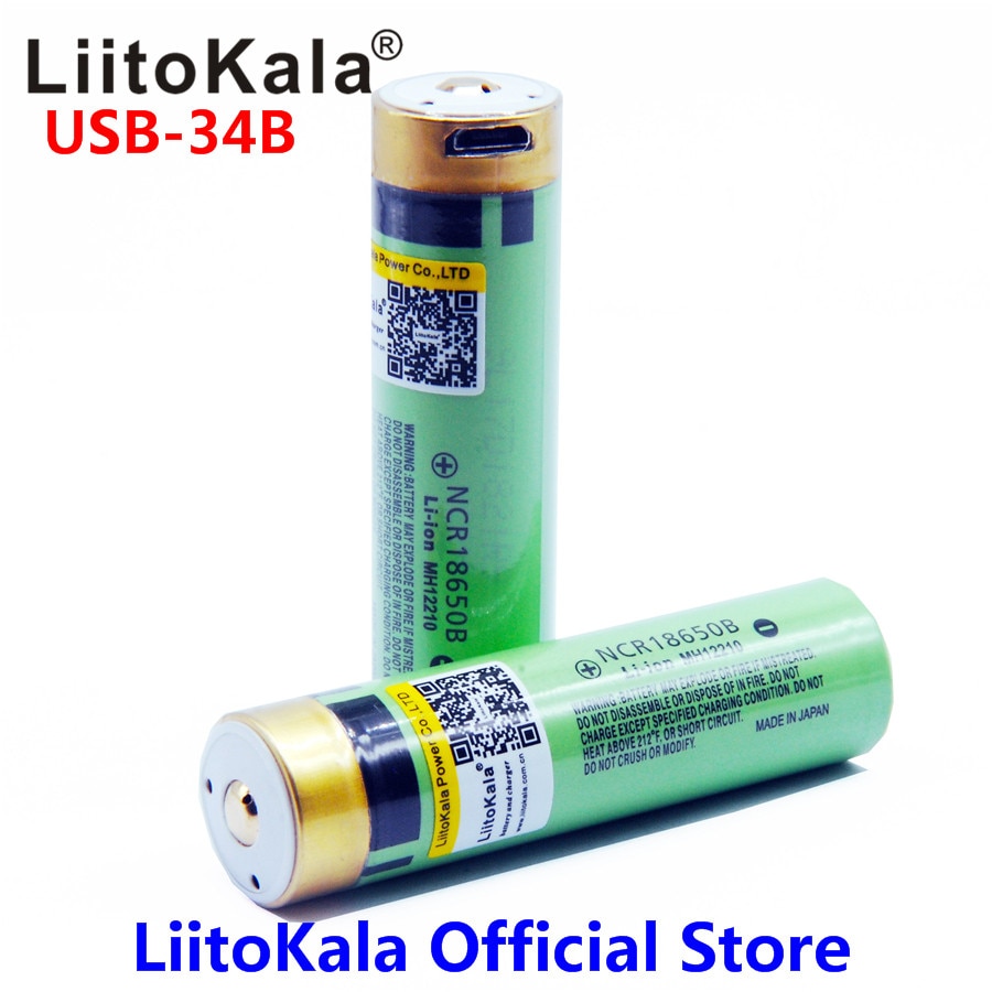 LiitoKala USB-34B 3.7V 18650 3400mAh Li-ion USB Re... – Vicedeal