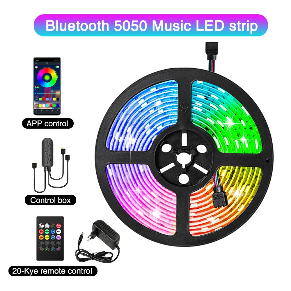Led Strip Lights,5050 RGB Led Lights Strip with 44... – Grandado