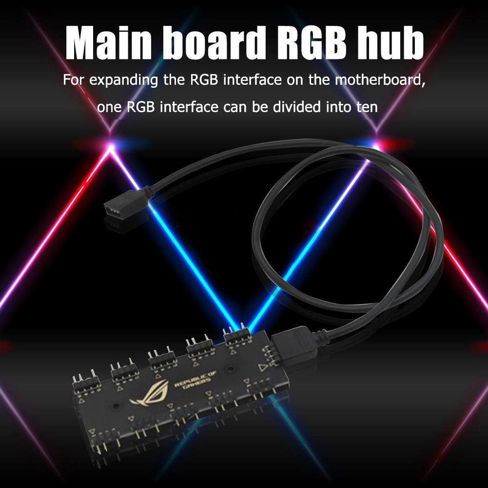 5v 3 pin /12v 4 pin rgb synkronisering hub splitte... – Grandado