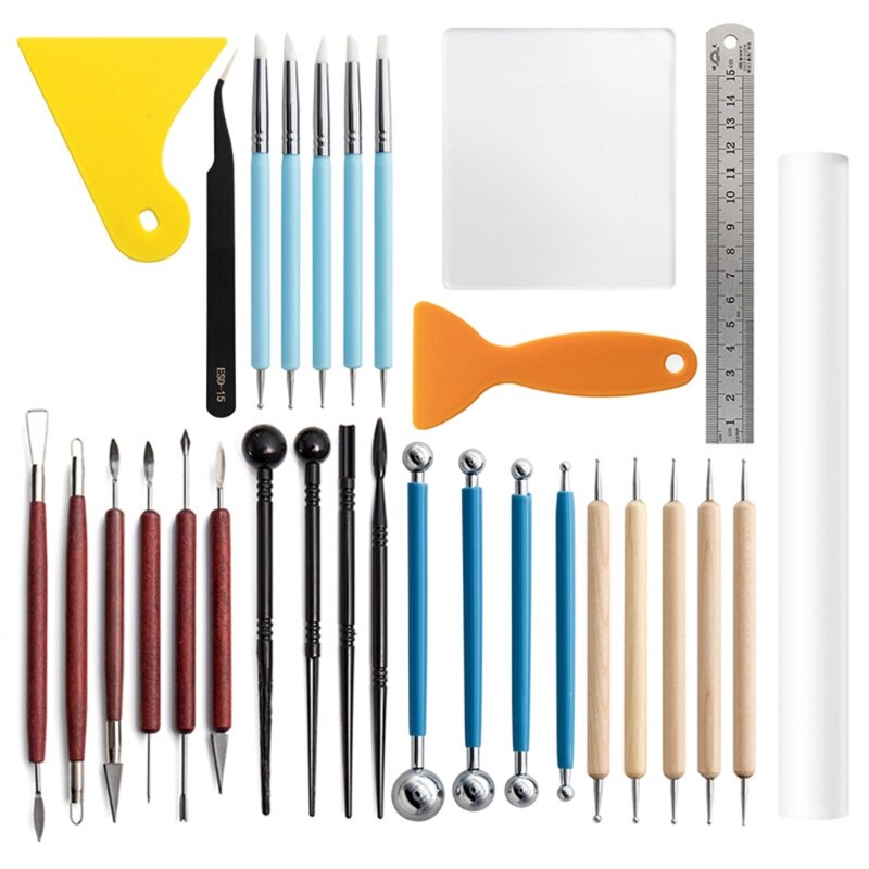 30pcs Clay Sculpture Pottery Tool DIY Carving Poin... – Vicedeal