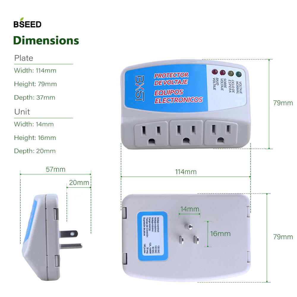 Bseed PC Power Protector US Standard 120V Double S... – Grandado