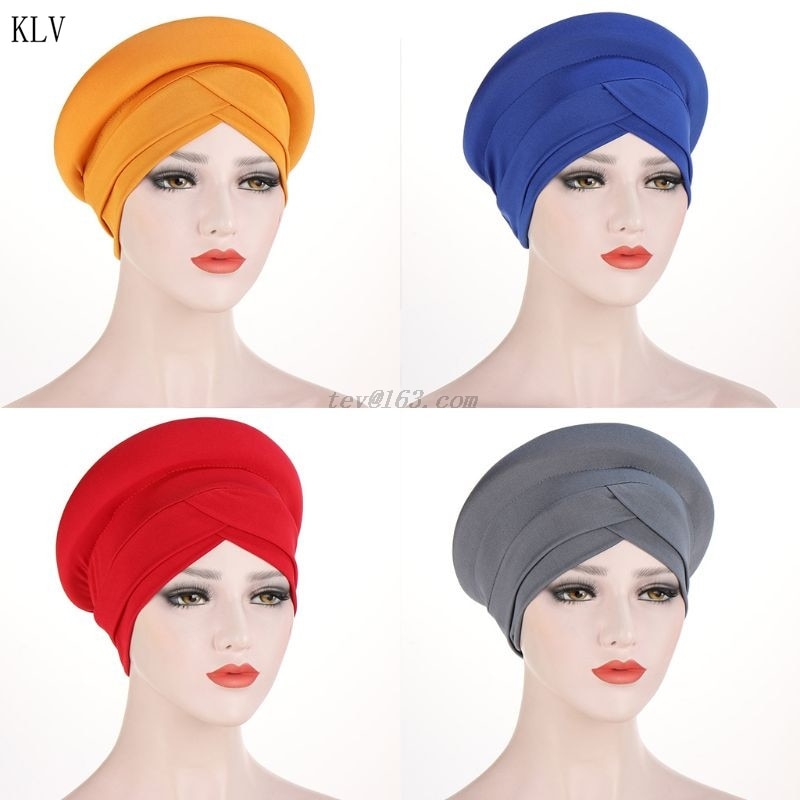 Women Muslim Turban Hat Sponge Padded Semicircle H... – Vicedeal