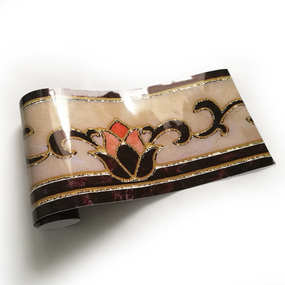 1 Pc Wallpaper Border Sticker PVC Gold-plated Self... – Grandado