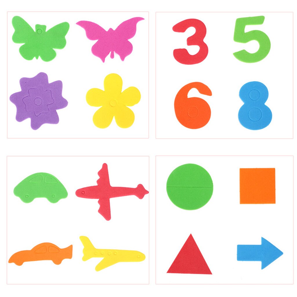 4 Bags EVA Kids Craft Stickers Star Number Foam St... – Grandado
