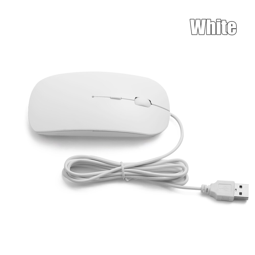 1PC Ultra Thin USB Wired Mouse 1600 DPI Mice Mute ... – Vicedeal