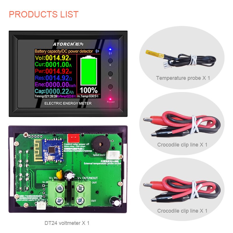 Dt24 hd ips bluetooth digital display dc power app... – Vicedeal