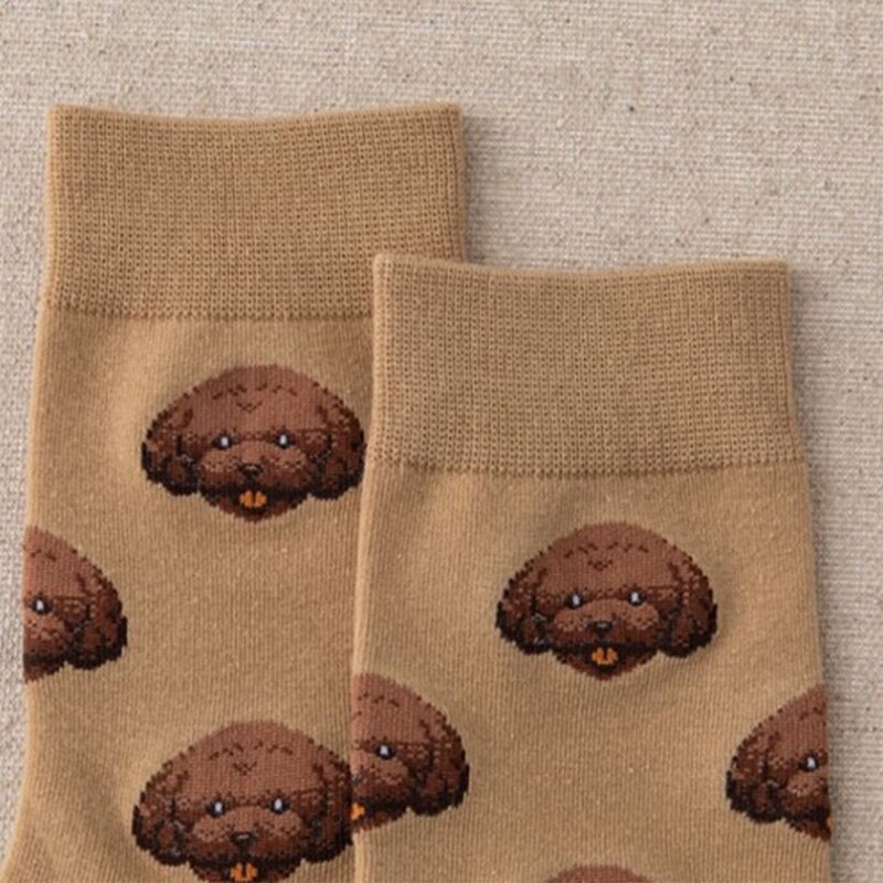 Cute Bull Terrier Dog Cartoon Socks Women 5 Colors... – Grandado