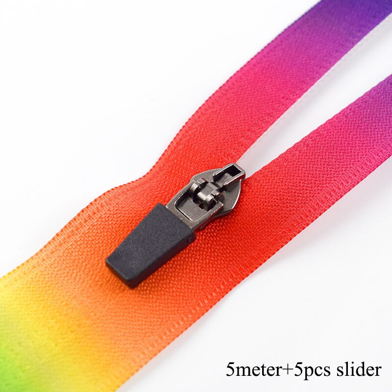 5M 3#5# Nylon Zippers Coil Open-End Waterproof Zip... – Grandado