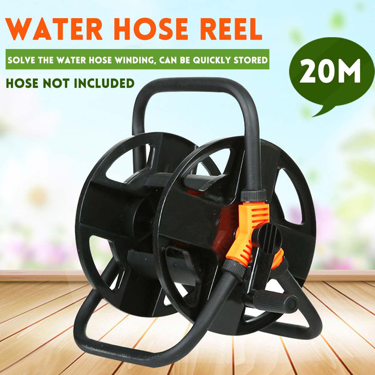 Home Garden Hose Reel Holder Rack Pipe Storage Car... – Grandado