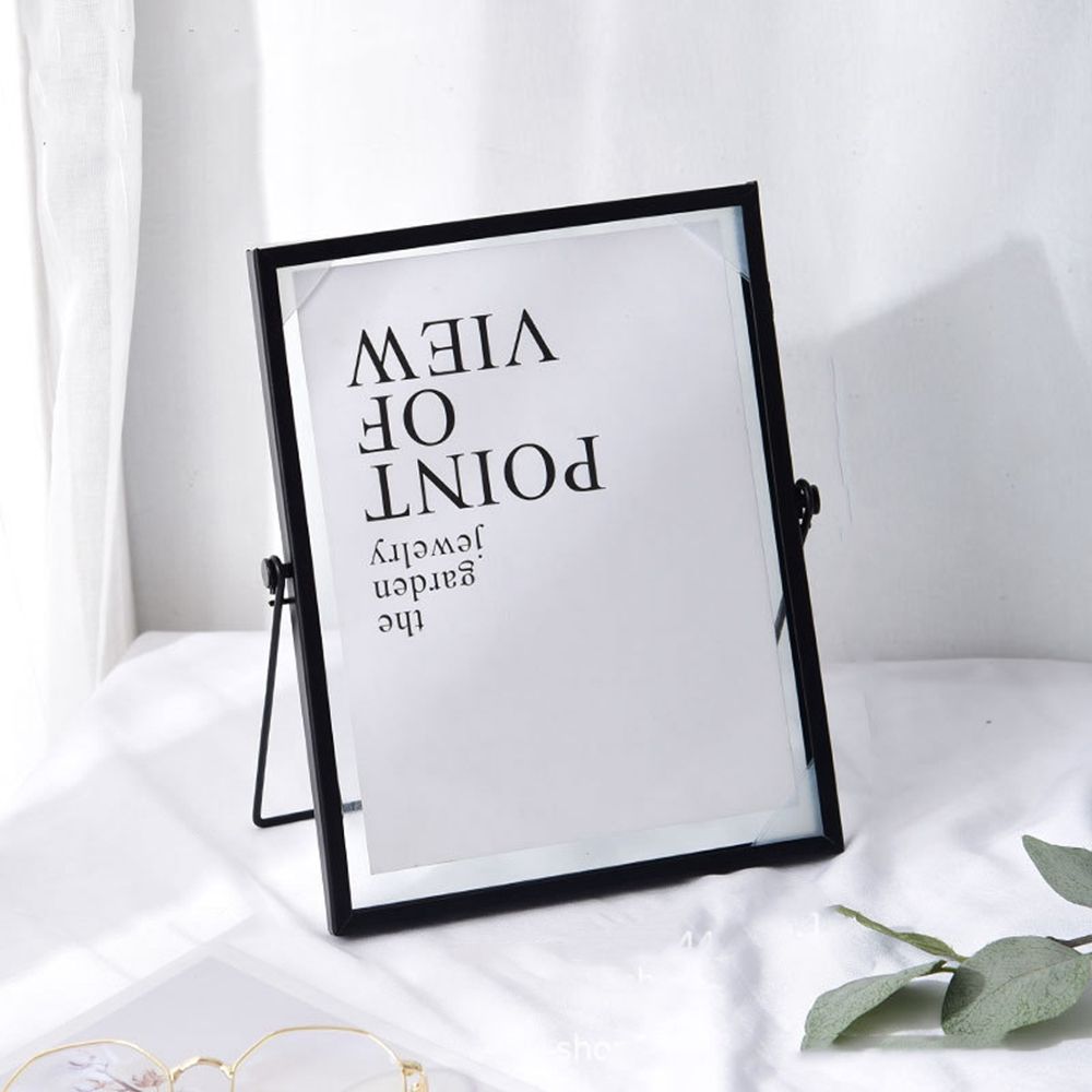 Vintage Metal Photo Frame Glass Clip Dried Flower ... – Grandado