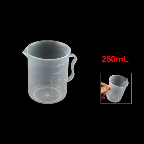 Klar, Weiß Kunststoff 250mL Messbecher Becher für ... – Vicedeal