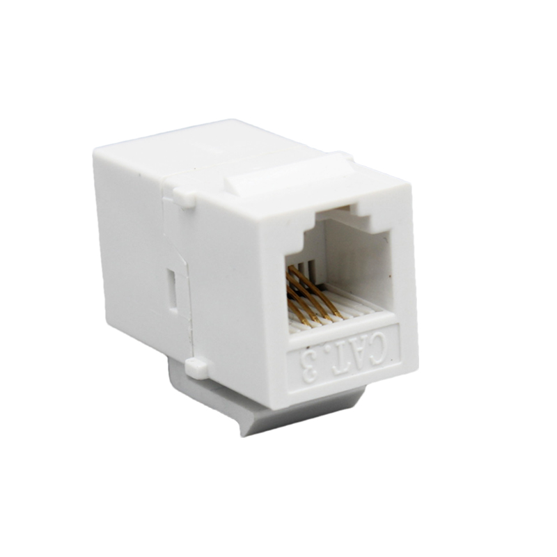 White Color Pass Through RJ11 CAT3 Connector Femal... – Grandado