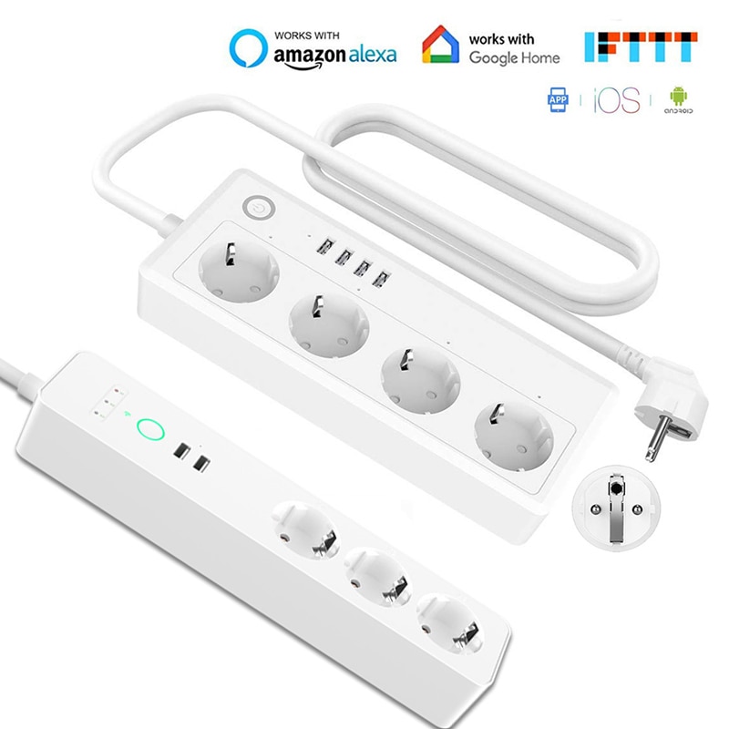 WiFi Smart Power Strip Electrical Socket Samrt Plu... – Vicedeal