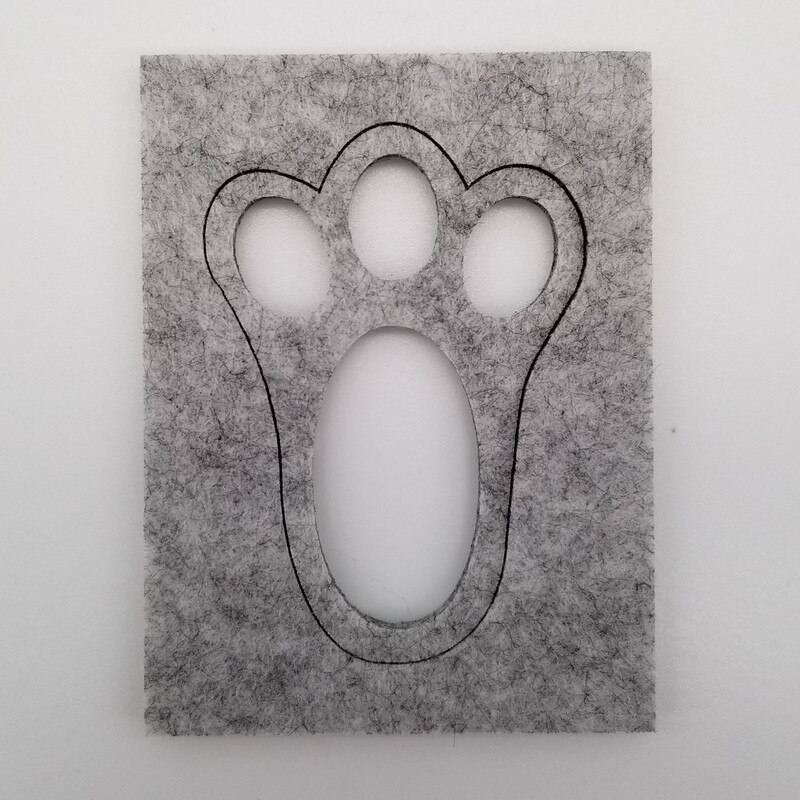 DIY Template Rabbit Paw Woo Felt Handmade Animal H... – Grandado