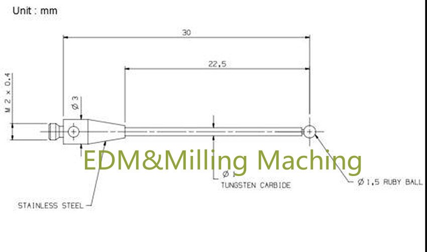 Cnc Touch Probe Cmm Stylus M2 Cmm Styli 1.5Mm Ruby... – Vicedeal