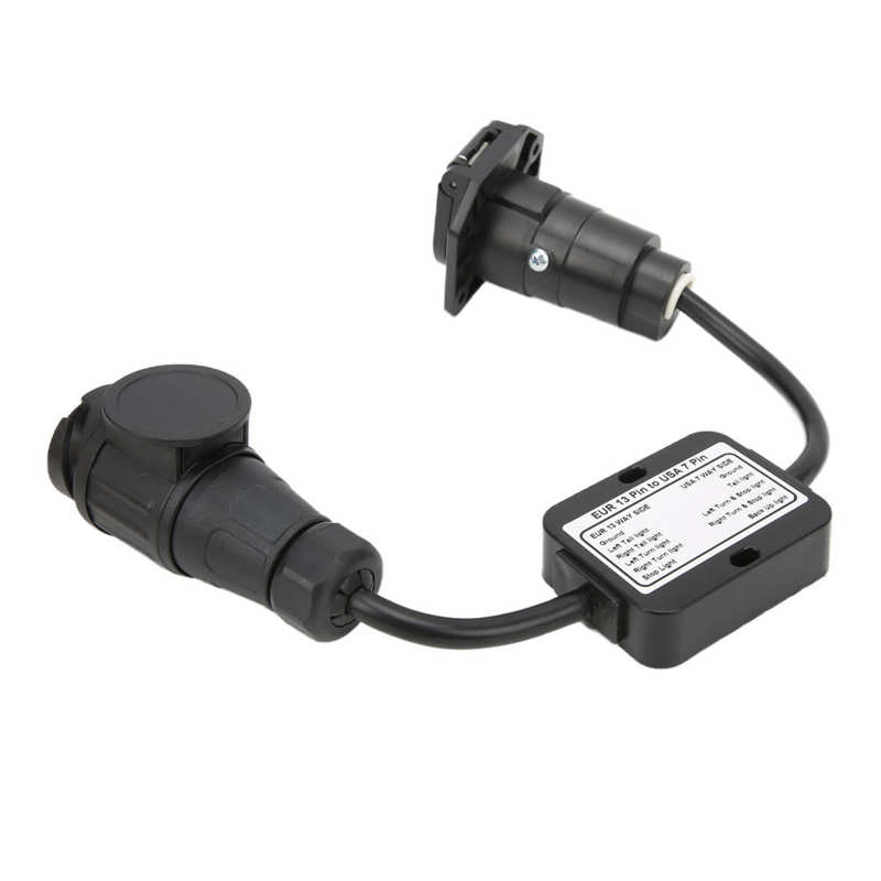 European 13 Pin To American 7 Way Trailer Light Co... – Grandado