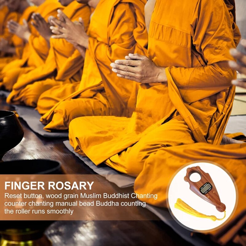 Rotating Prayer Beads Led Digital Counter Portable... – Grandado