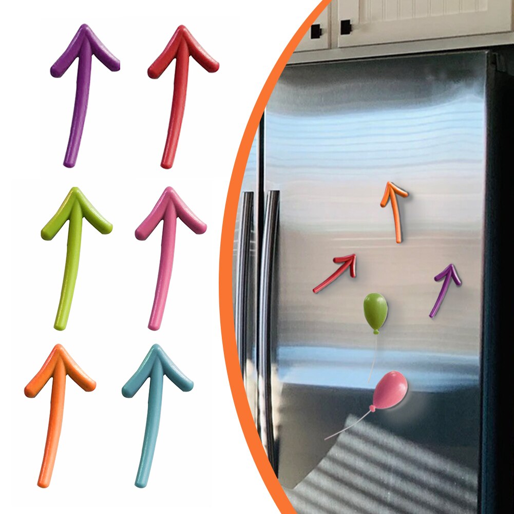 6Pcs Refrigerator Stickers Color Balloon Arrow Mag... – Vicedeal
